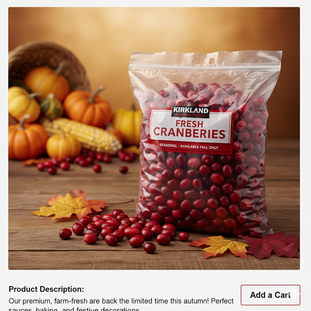 Fresh Cranberries (12-oz plastic box) – TheFlyingPig.Com - Online Shop ...